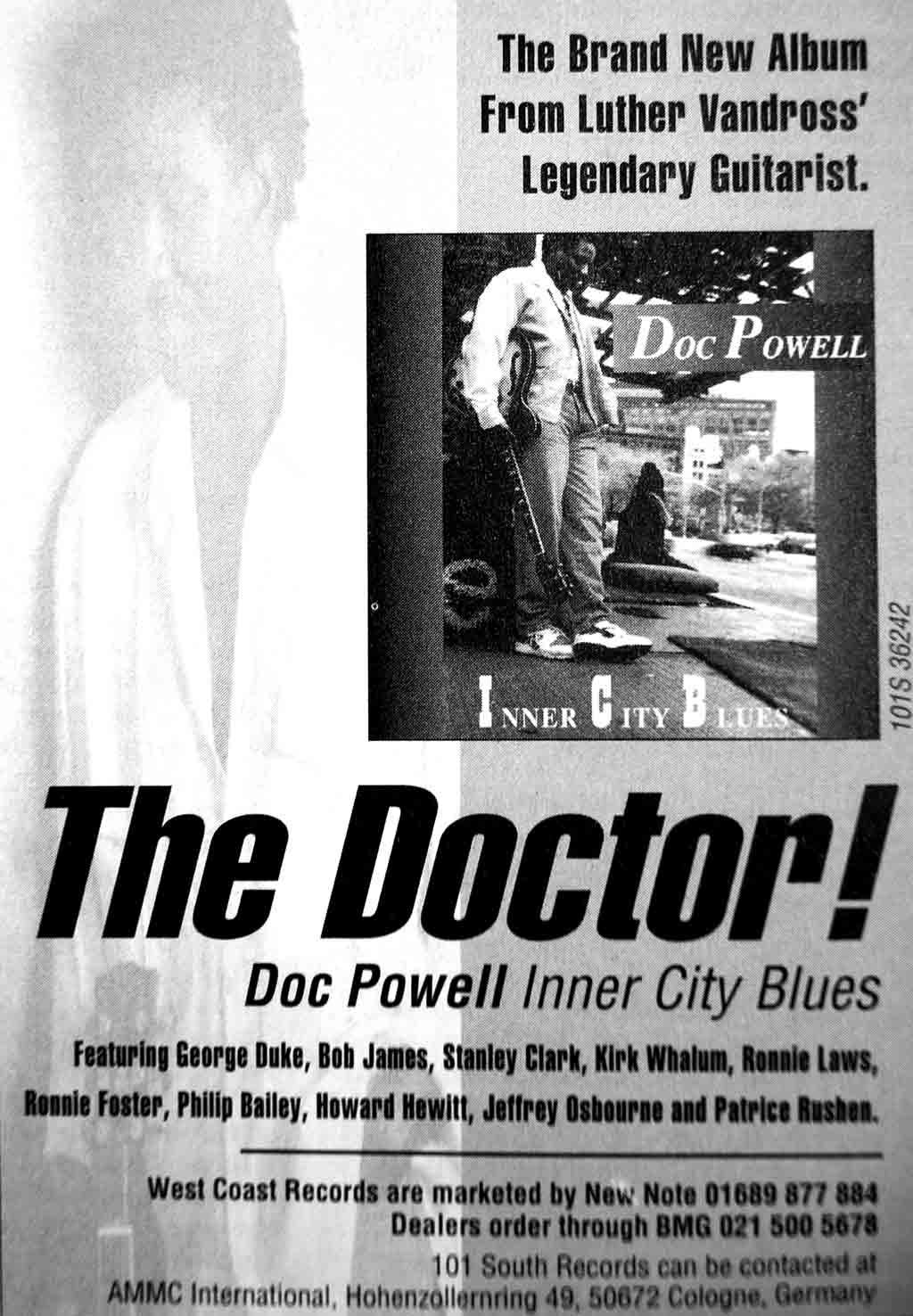 Brand new album from Legendary Guitarist Doc Powell - Inner City Blues ...