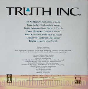Album | Truth Inc. | Truth Inc. | Interscope Records | 91763 | US | 1992