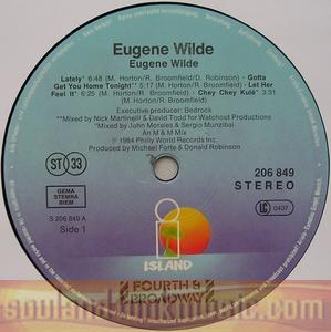 Album | Eugene Wilde | Eugene Wilde | Island Fourth&broadway Records ...